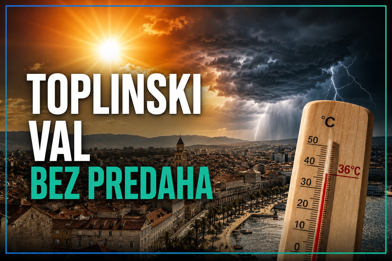 Pakleni tjedan pred Hrvatskom: Temperature skaču do 36 stupnjeva, a ...